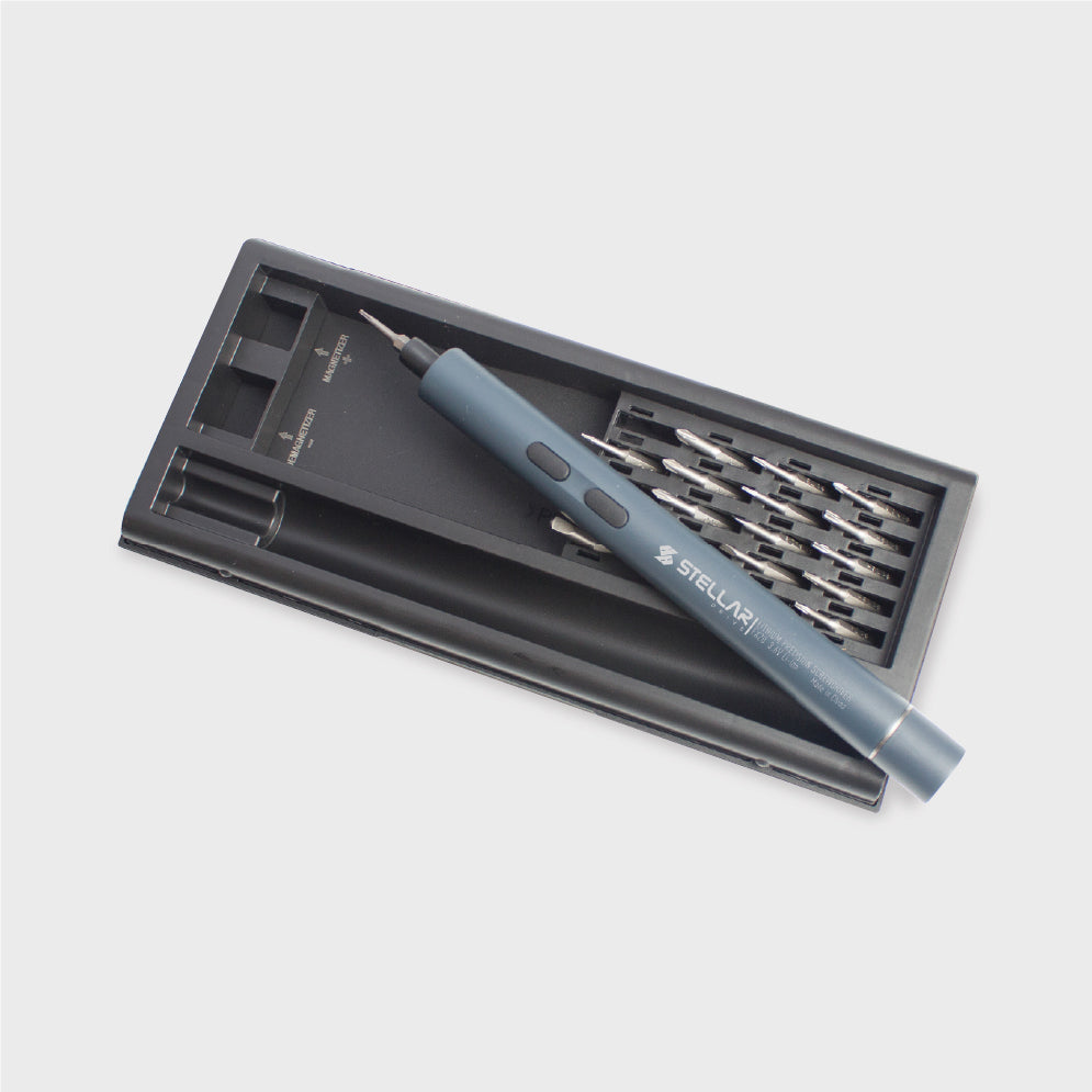 Stellar Drive FX-20 | Cordless Screwdriver Set with LED & 20 Bits